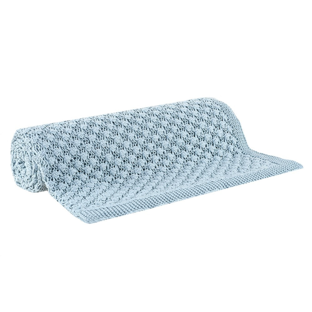 Manta Tricot Zoe Azul 125 x 150 cm — Kalosh